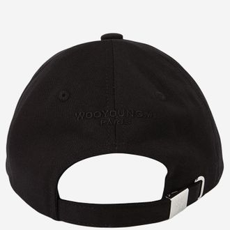 Wooyoungmi Mens Baseball Cap Cotton Black Hat