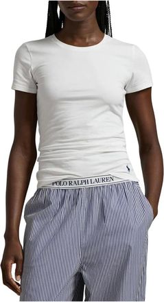 Polo Ralph Lauren Femme, Tops, Blanc, Taille: 36 FR Club Cotton T-Shirt