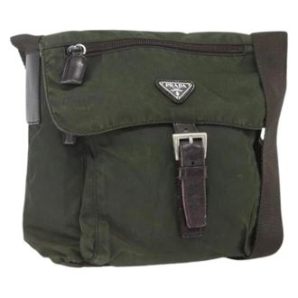 Prada Pre-owned Nylon Cross Body Bag - - Pre-owned - Damen - Gr&uuml;n - ONE SIZE