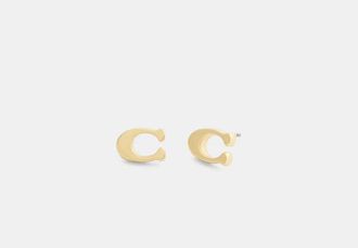 Coach Signature-Ohrstecker