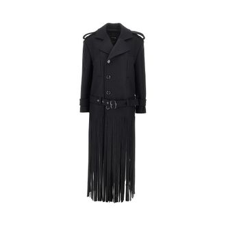 Pinko Fringed oversized cloth coat Woman XS
