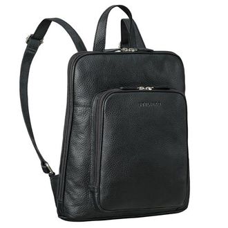 STILORD Marlow Sac a Dos Femme Cuir Vintage Sac &agrave; Dos Homme Ordinateur Portable 13,3 Pouces Sac Bandouli&egrave;re Antivol Moyen Unisexe, Couleur:noir