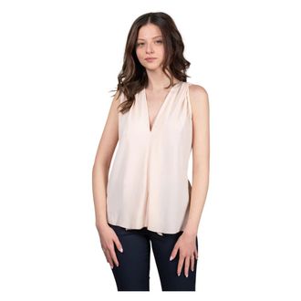 Seventy Femme, Tops, Rose, Taille: 38 FR Chemisier &agrave; Volants &agrave; Manches Longues