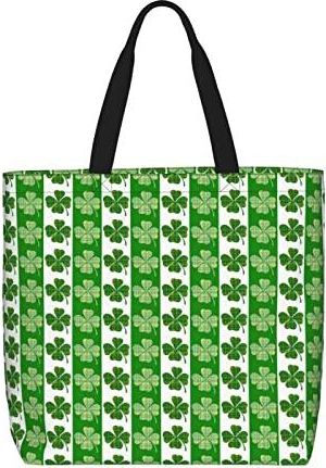 Generic Sac De Courses La Saint-Patrick Sac Fourre Tout Femme R&eacute;utilisable De Grande Capacit&eacute; Sacs En Toile Pour Femmes, Pour Burea, Shopping, Filles, Femmes