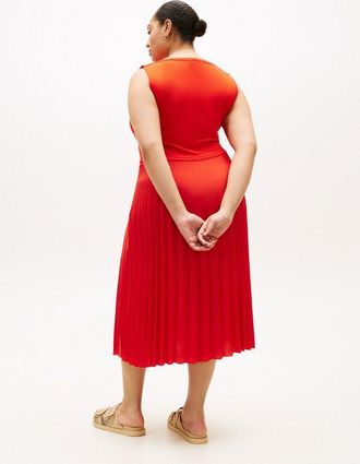 Tommy Hilfiger Sommerkleid CRV 5X2 SLASH-NK MIX MEDIA DRS in gro&szlig;en Gr&ouml;&szlig;en