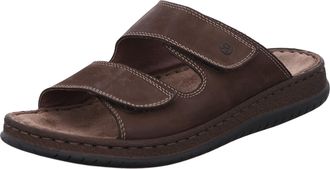 Rohde Herren Pantoletten Clogs Leder Klettverschluss Alassio 6240, Gr&ouml;&szlig;e:45 EU, Farbe:Braun