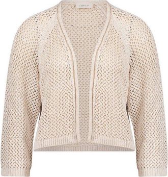 Cartoon Strickjacke Damen mit Glanzeffekt (1-tlg)