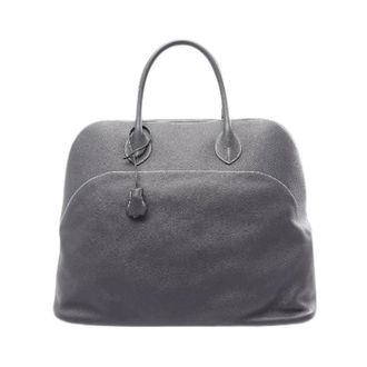 Herm&egrave;s Pre-owned Cuir sacs-main - Femme - Pre-owned - Gris - Taille: ONE Size