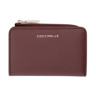 Coccinelle MW5 Portefeuille Souple M&eacute;tallis&eacute; - Femme - Accessoires - Brun - Taille: ONE Size