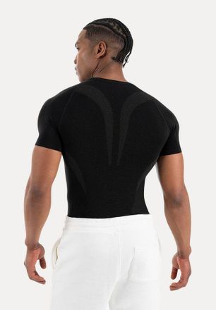 Smilodox T-Shirt Carnos, Compression Shirt Herren, Gymshirt, Seamless, Training Compression Fit, Seamless, atmungsaktiv, Body Mapping, Stretch