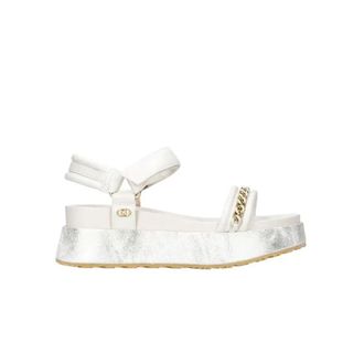 Liu Jo Femme, Chaussures, Blanc, Taille: 39 EU Sandale Frida en Couleur Crème