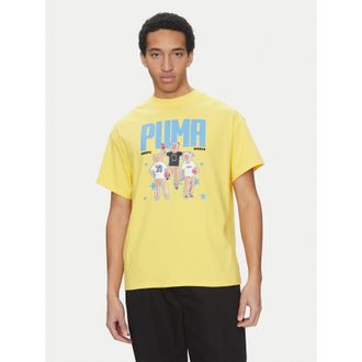 Puma T-Shirt Dylans World 630257 Gelb Regular Fit