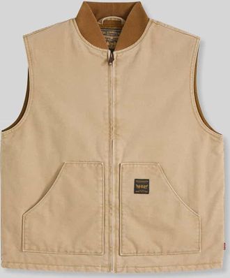 Levi's Regular Fit Outdoor-Weste aus reiner Baumwolle mit aufgesetzten Taschen