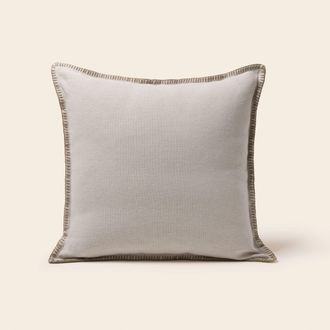 Madura Housse De Coussin Nino Beige et feston - NATUREL
