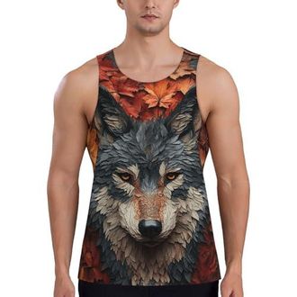 Generic D&eacute;bardeur respirant &agrave; s&eacute;chage rapide sans manches pour homme pour entra&icirc;nement &agrave; la plage S &agrave; 4XL, Wolf 7., 4XL