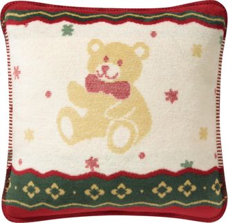 Villeroy & Boch Kissen Toys Delight Teddy I Kissen mit Füllung I nachhaltig produziert I Weihnachtskissen in 50x50 cm I Made in Germany I Dekokissen mit Buntem Weihna