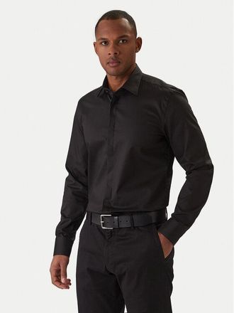 HUGO BOSS Hemd H-Hank 50550653 Schwarz Slim Fit