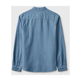 Gabba Costa Linen LS - - Shirts - Herren - Blau - L