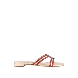 Manolo Blahnik Goldene Linie Ledersandalen - - Shoes - Damen - Rot - 37 EU