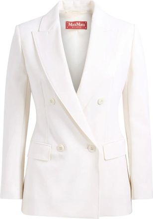 Max Mara Femme, Vestes, Blanc, Taille: 38 FR Mstgrembo Blazer