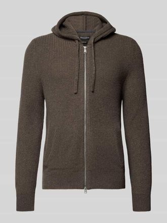 Marc O'Polo Regular Fit Strickjacke aus Schurwoll-Mix mit Baumwoll-Anteil