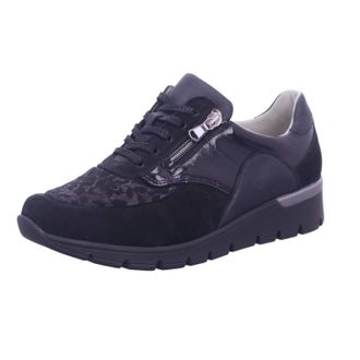 Waldl&auml;ufer Damen Sneaker Schuhe Ramona Schn&uuml;rschuh Lederkombination Sport Halbschuhe Uni