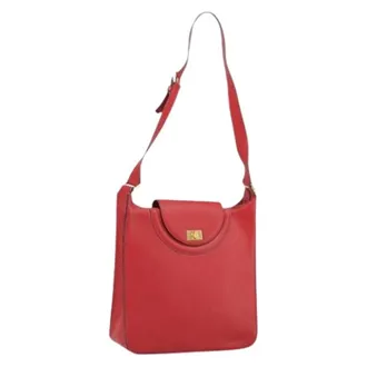 Bally Sac bandouli&egrave;re en cuir Pre-owned - Femme - Pre-owned - Rouge - Taille: ONE Size