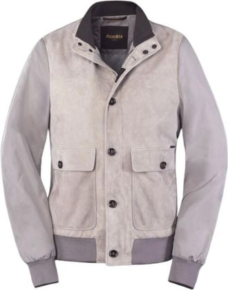 Moorer Homme, Vestes, Beige, Taille: 4XL Bomber Jacket
