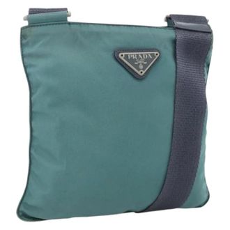 Prada Sac bandouli&egrave;re en nylon Pre-owned - Femme - Pre-owned - Vert - Taille: ONE Size