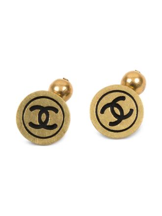 Chanel boutons de manchette à logo CC (1995) - Or