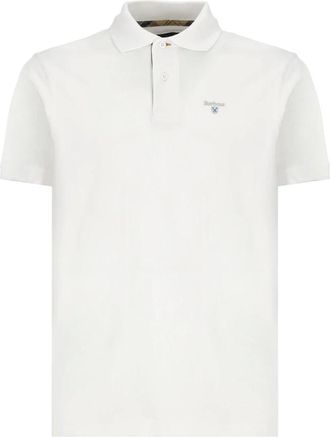 Barbour Homme, Tops, Blanc, Taille: 2XL Polo Piqu&eacute; Tartan