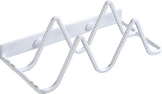 NUOBESTY Wei&szlig;e Wandmontierte Schuhablage aus Space Aluminium Platzsparender Schuhhalter f&uuml;r Badezimmer und Flur Stabiler Waschbarer Slipperst&auml;nder mit Hoher Tr