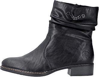 Rieker Femme 73468 Botte Tendance, Noir, 38 EU