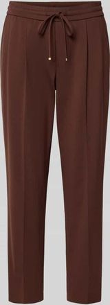 Luisa Cerano Straight Fit Hose aus Viskose-Mix mit Bundfalten