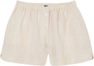 Lacoste Femme, Shorts, Beige, Taille: 34 FR Bermuda a Righe