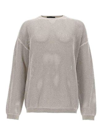 Fabiana Filippi Pull Col Rond - Gris