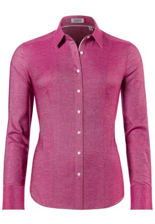 Vincenzo Boretti Klassische Bluse leicht tailliert soft Oxford