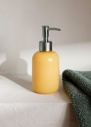 Mango Distributeur de savon color&eacute; en borosilicate jaune - Home - Taille unique - MANGO HOME