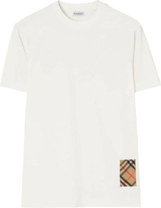 Burberry Homme, Tops, Blanc, Taille: L T-Chemises