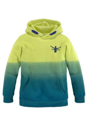 Chiemsee Kapuzensweatshirt Farbverlaufshirt Langarm, bedruckt, Rundhalsausschnitt, aus 100% Baumwolle