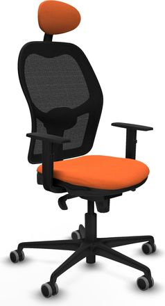 Piqueras y Crespo B&uuml;rostuhl Jorquera mit 1D-Armlehnen, h&ouml;henverstellbarer Lendenwirbelst&uuml;tze und festem Kopfteil, ausgestattet mit Sincro 5 Positionen und injiziertem S