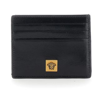 Versace Severine Leder Kartenetui - - Accessories - Herren - Schwarzk - ONE SIZE