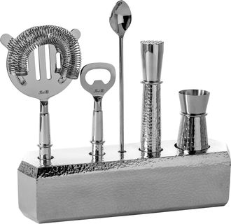 Fink Cocktail Set 6-teilig f&uuml;r Longdrinks Mixgetr&auml;nke - Cocktail Zubeh&ouml;r aus Edelstahl f&uuml;r K&uuml;che Hausbar Cocktailbar Restaurant Partykeller - Geschenk Weih