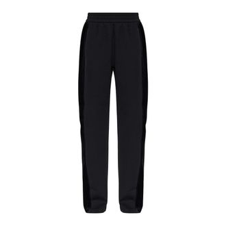 Emporio Armani Hose mit Samtbesatz an den Seitenstreifen - - Trousers - Damen - Schwarzk - XS