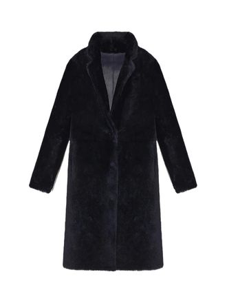 Yves Salomon Reversible Merino Shearling Coat - Black
