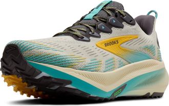 Brooks Ghost Trail Herren Vielseitiger Offroad-Laufschuh für raues Gelände - Gebleichter Sand/Kaninchen/Bluefish - Größe 40,5 Medium