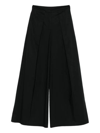 Karl Lagerfeld pantalon &agrave; design pliss&eacute; - Noir