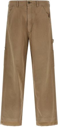 Maison Margiela Homme, Pantalons, Beige, Taille: W34 Pantalon de travail à chevrons