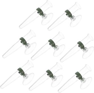 Angoily 8 St&uuml;ck Teiliges Aufbewahrungsset mit Saugnapf f&uuml;r Blumenwasserrohre Transparente Fl&uuml;ssigkeitsspeicher-r&ouml;hrchen Frischblumen-n&auml;hrstoffschl&auml;uche Geeign