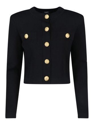 Balmain Pull Col Rond - Noir